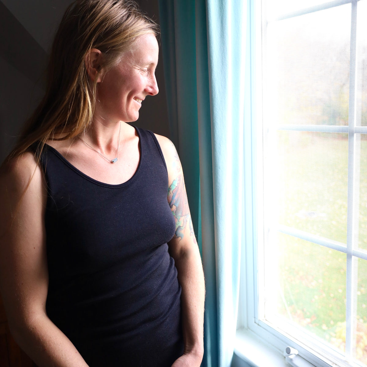 Engel Women Tank Top with Shelf Bra, Wool/Silk – Warmth and Weather